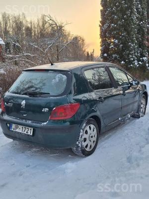 Zaļš Peugeot 307 2004 Daugavpils, ar dzinēja tilpumu 1.60 L un nobraukumu 204 tūkst. km par 800 €, foto  vietnē AUTOMOTO.COM.LV