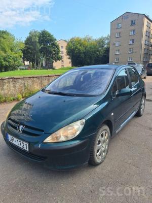 Green Peugeot 307 2004 in Daugavpils, with an engine capacity of 1.60 L and mileage of 204 thousand km for 1100 €, photo 1 on AUTOMOTO.COM.LV
