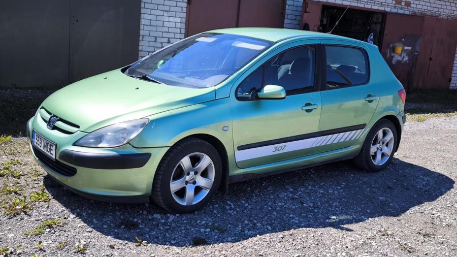 Green Peugeot 307 2004 in Sillamae, with an engine capacity of 2.00 L and mileage of 241 thousand km for 800 €, photo 14 on AUTOMOTO.COM.LV