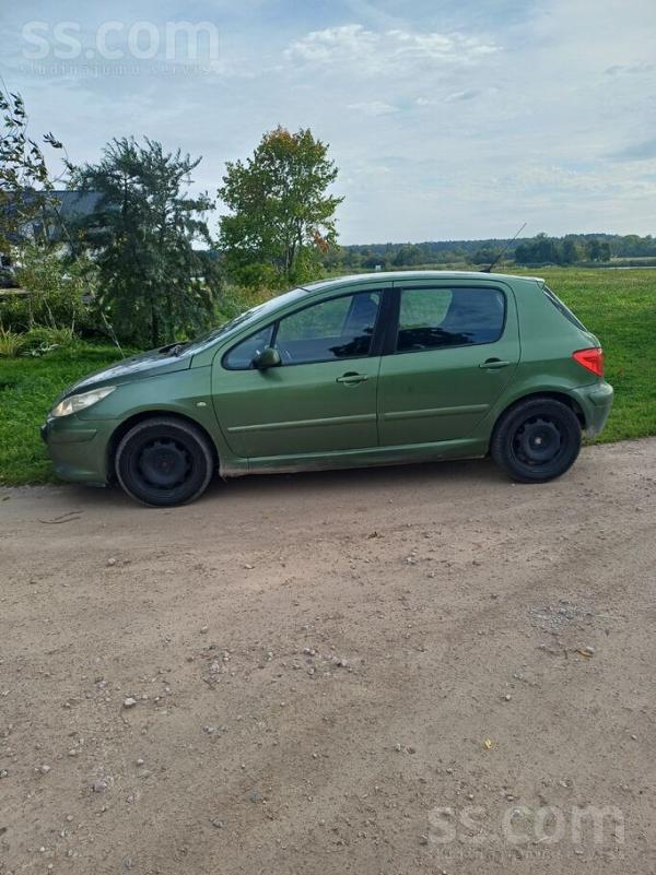 Green Peugeot 307 2006 in Jelgava, with an engine capacity of 1.60 L and mileage of 190 thousand km for 900 €, photo 2 on AUTOMOTO.COM.LV