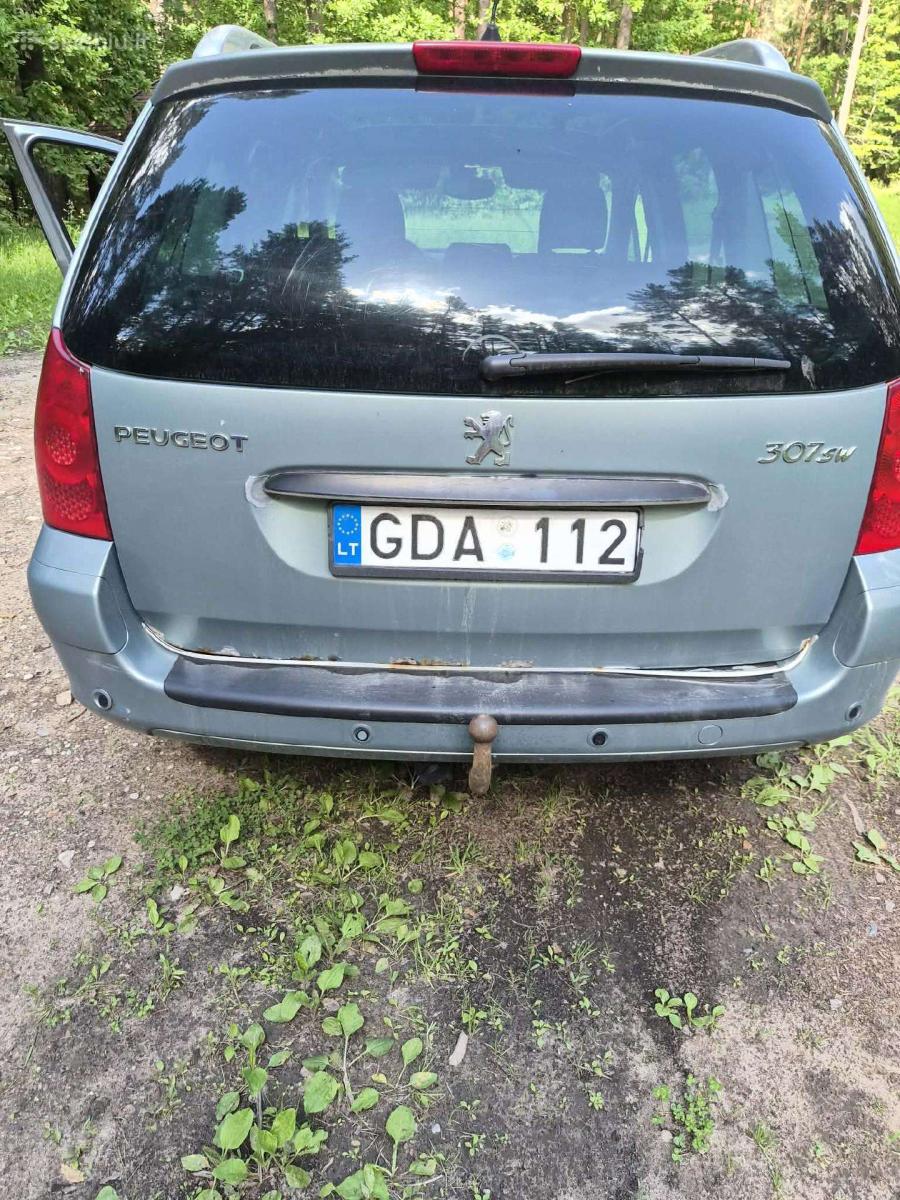 Zaļš Peugeot 307 2005 Mažeikiai, ar dzinēja tilpumu 2.00 L un nobraukumu 3600 tūkst. km par 750 €, foto 12 vietnē AUTOMOTO.COM.LV
