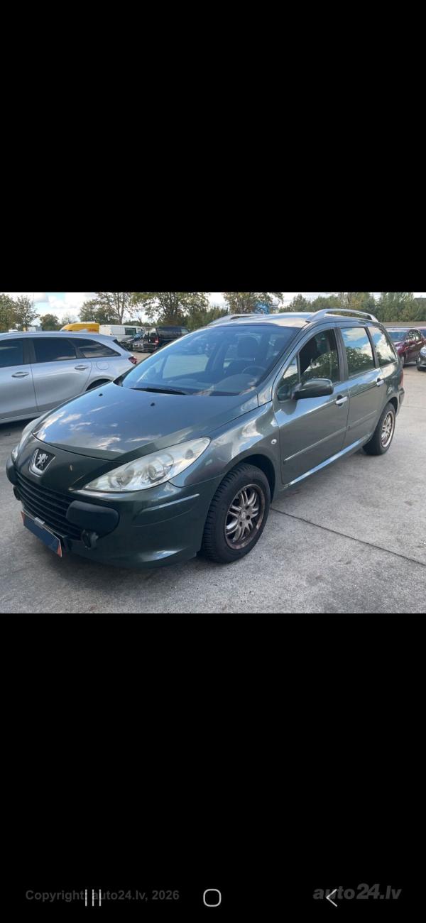 Green Peugeot 307 2007 in Tallinn, with an engine capacity of 1.60 L and mileage of 268 thousand km for 2999 €, photo 1 on AUTOMOTO.COM.LV