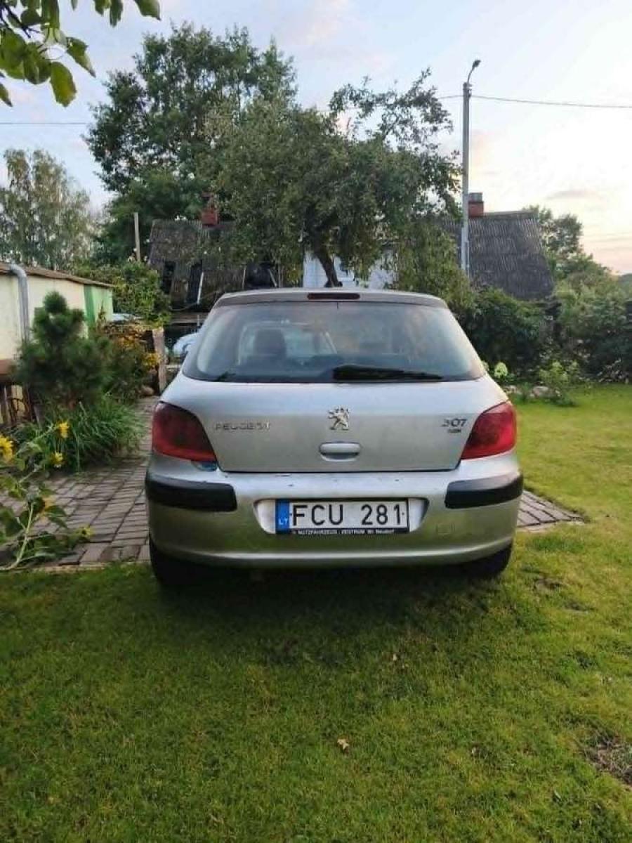 Grey Peugeot 307 2001 in Kaunas, with an engine capacity of 2.00 L and mileage of 268 thousand km for 550 €, photo 4 on AUTOMOTO.COM.LV