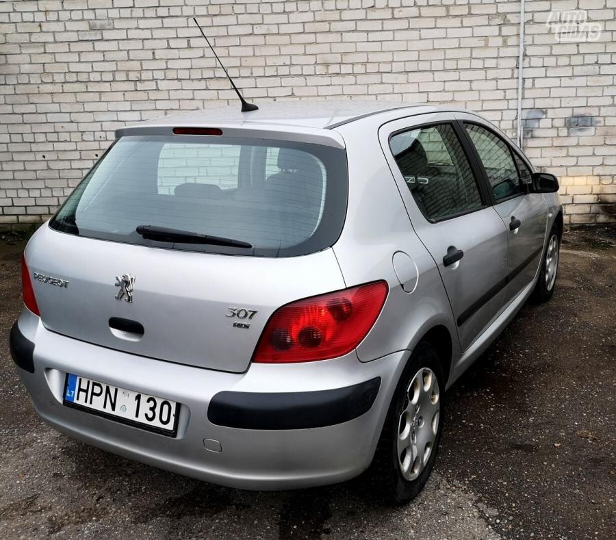 Pelēks Peugeot 307 2003 Kauņa, ar dzinēja tilpumu 2.00 L un nobraukumu 193 tūkst. km par 1250 €, foto 4 vietnē AUTOMOTO.COM.LV