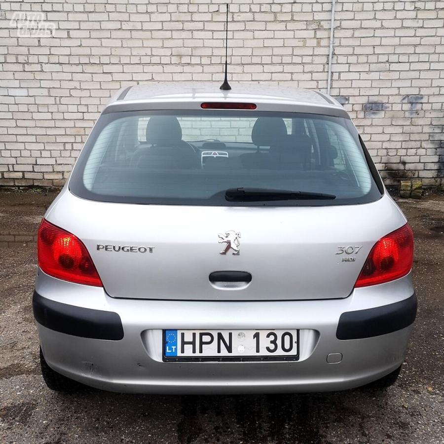Pelēks Peugeot 307 2003 Kauņa, ar dzinēja tilpumu 2.00 L un nobraukumu 193 tūkst. km par 1250 €, foto 6 vietnē AUTOMOTO.COM.LV