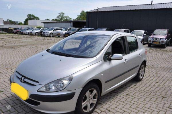 Grey Peugeot 307 2003 in Kaunas, with an engine capacity of 1.60 L and mileage of 220 thousand km for 899 €, photo 5 on AUTOMOTO.COM.LV