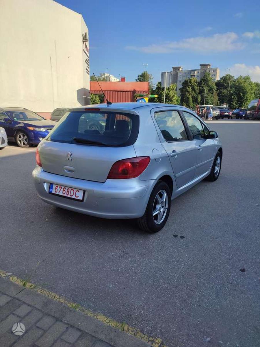 Pelēks Peugeot 307 2003 Kauņa, ar dzinēja tilpumu 2.00 L un nobraukumu 220 tūkst. km par 1000 €, foto 5 vietnē AUTOMOTO.COM.LV