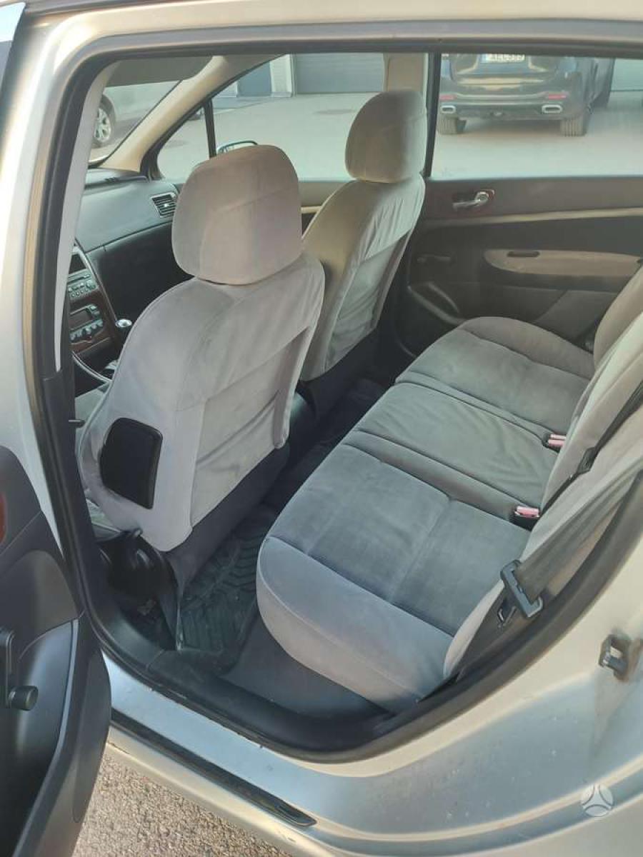 Pelēks Peugeot 307 2003 Kauņa, ar dzinēja tilpumu 2.00 L un nobraukumu 220 tūkst. km par 1000 €, foto 12 vietnē AUTOMOTO.COM.LV