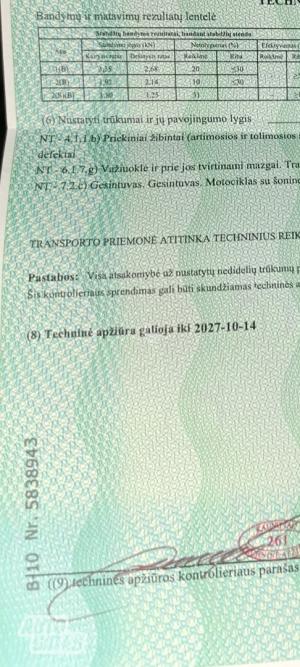 Серый Пежо 307 2003 в Вильнюс, объемом двигателя 2.00 л и пробегом 309 тыс. км за 799 €, фото 8 на AUTOMOTO.COM.LV