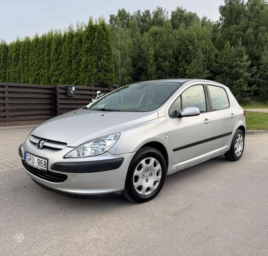 Pelēks Peugeot 307 2003 Viļņa, ar dzinēja tilpumu 1.60 L un nobraukumu 212 tūkst. km par 1750 €, foto 1 vietnē AUTOMOTO.COM.LV