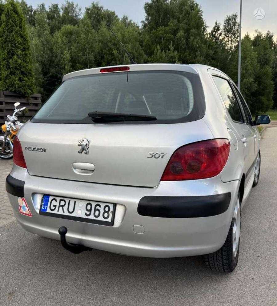 Pelēks Peugeot 307 2003 Viļņa, ar dzinēja tilpumu 1.60 L un nobraukumu 212 tūkst. km par 1750 €, foto 8 vietnē AUTOMOTO.COM.LV