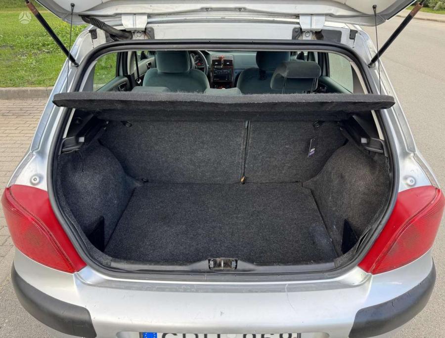 Pelēks Peugeot 307 2003 Viļņa, ar dzinēja tilpumu 1.60 L un nobraukumu 212 tūkst. km par 1750 €, foto 16 vietnē AUTOMOTO.COM.LV