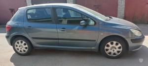 Grey Peugeot 307 2004 in Kaunas, with an engine capacity of 1.56 L and mileage of 181 thousand km for 1000 €, photo 4 on AUTOMOTO.COM.LV