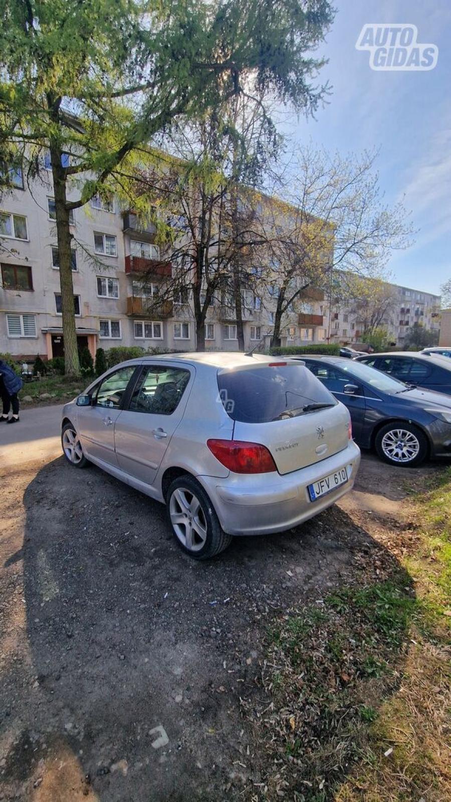 Pelēks Peugeot 307 2005 Kauņa, ar dzinēja tilpumu 1.60 L un nobraukumu 310 tūkst. km par 550 €, foto 6 vietnē AUTOMOTO.COM.LV