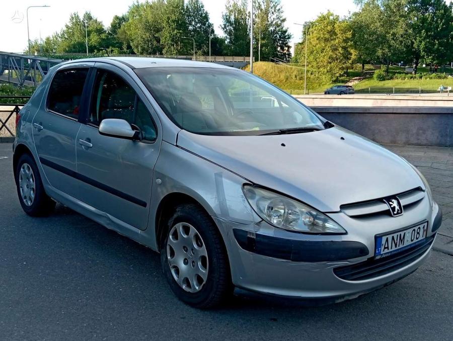 Pelēks Peugeot 307 2005 Viļņa, ar dzinēja tilpumu 1.60 L un nobraukumu 165 tūkst. km par 500 €, foto 5 vietnē AUTOMOTO.COM.LV