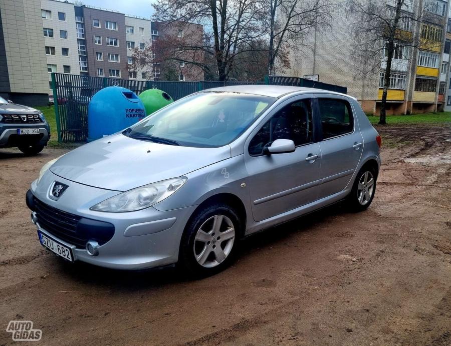 Pelēks Peugeot 307 2006 Raseiniai, ar dzinēja tilpumu 1.60 L un nobraukumu 358 tūkst. km par 870 €, foto 1 vietnē AUTOMOTO.COM.LV