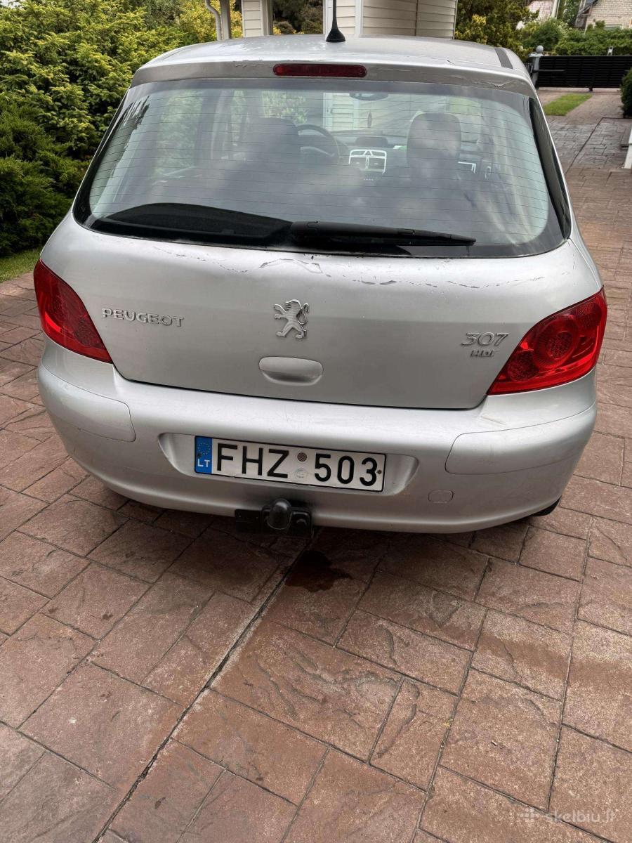 Серый Пежо 307 2006 в Казлу-Руда, объемом двигателя 1.60 л и пробегом 188 тыс. км за 999 €, фото 6 на AUTOMOTO.COM.LV