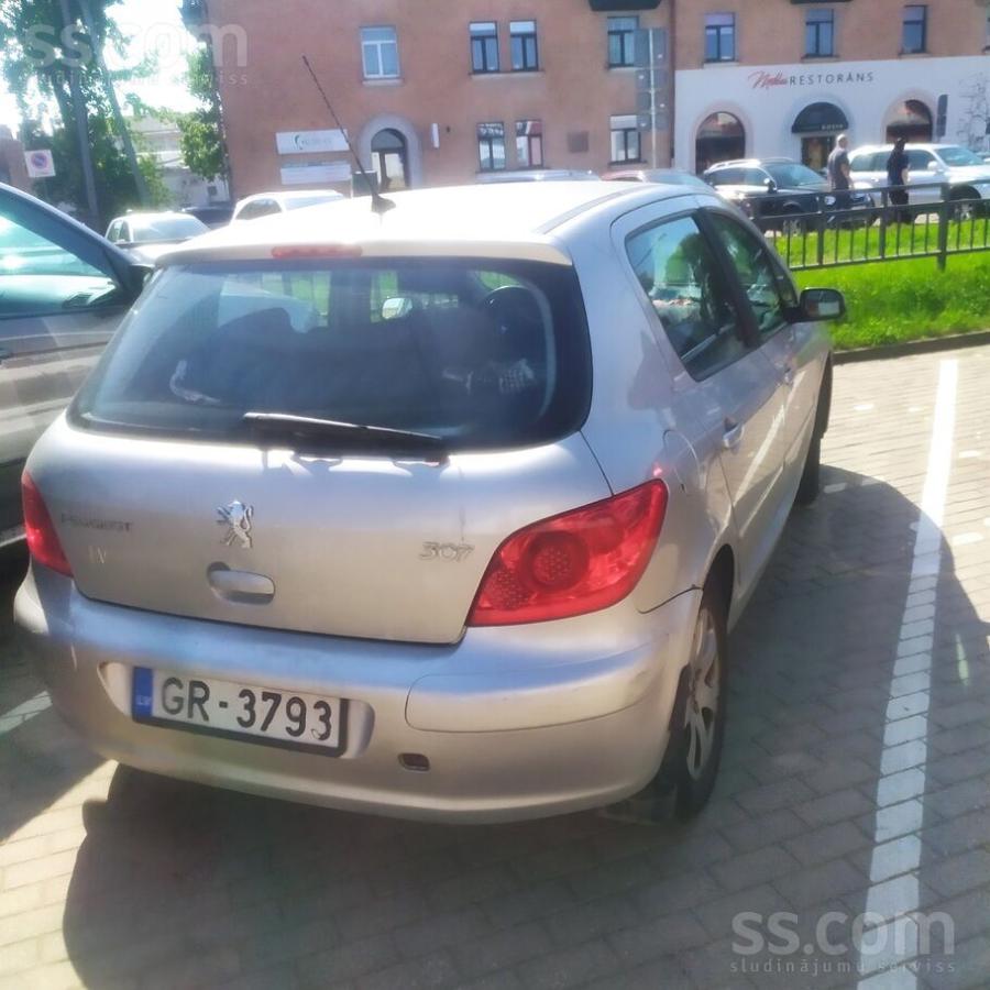Серый Пежо 307 2007 в Даугавпилс, объемом двигателя 1.60 л и пробегом 285 тыс. км за 950 €, фото 1 на AUTOMOTO.COM.LV