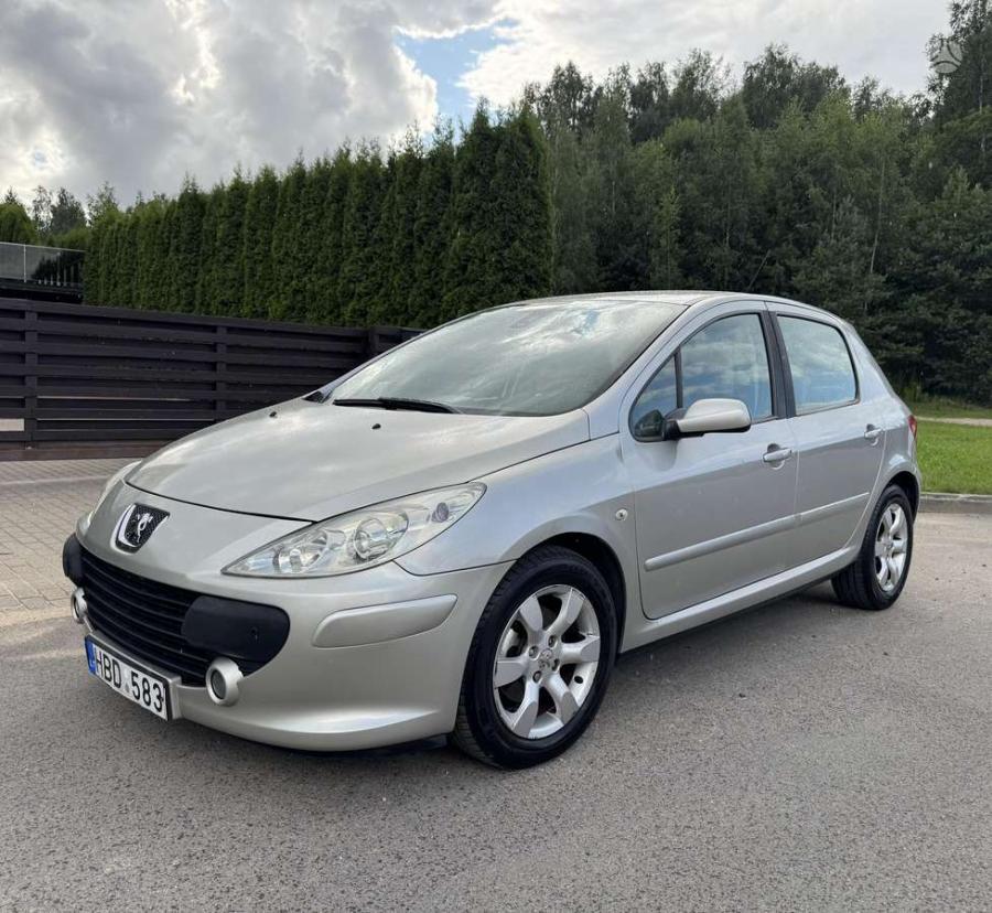 Grey Peugeot 307 2007 in Vilnius, with an engine capacity of 1.59 L and mileage of 156 thousand km for 1950 €, photo 3 on AUTOMOTO.COM.LV