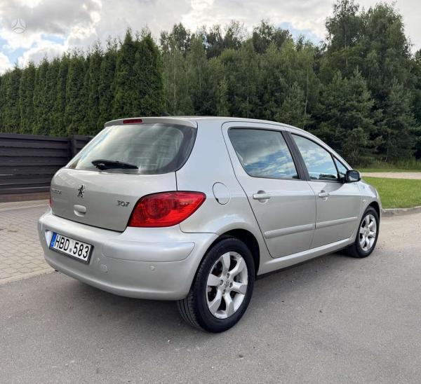 Pelēks Peugeot 307 2007 Viļņa, ar dzinēja tilpumu 1.59 L un nobraukumu 156 tūkst. km par 1950 €, foto 3 vietnē AUTOMOTO.COM.LV