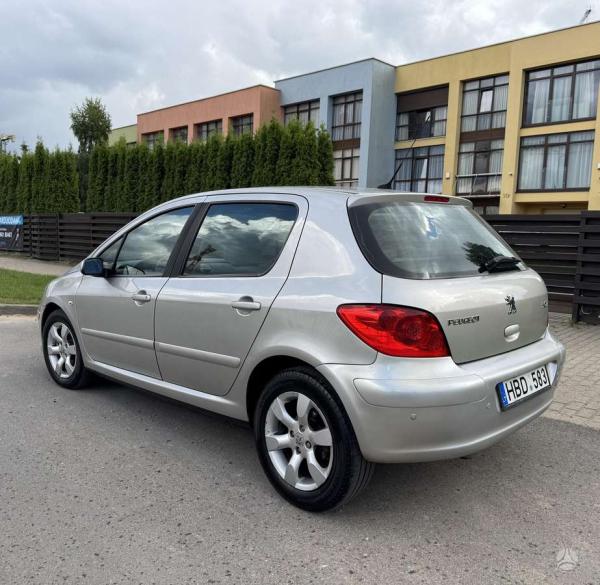 Pelēks Peugeot 307 2007 Viļņa, ar dzinēja tilpumu 1.59 L un nobraukumu 156 tūkst. km par 1950 €, foto 4 vietnē AUTOMOTO.COM.LV