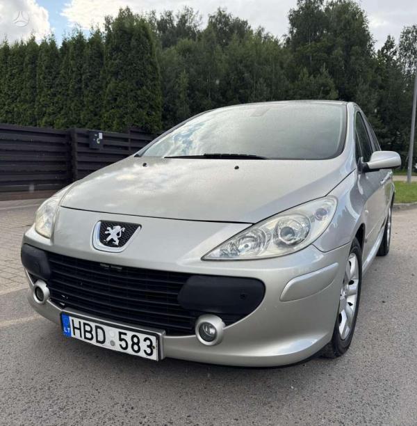 Pelēks Peugeot 307 2007 Viļņa, ar dzinēja tilpumu 1.59 L un nobraukumu 156 tūkst. km par 1950 €, foto 7 vietnē AUTOMOTO.COM.LV