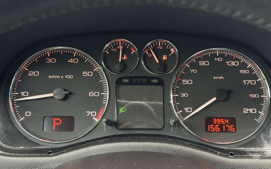 Grey Peugeot 307 2007 in Vilnius, with an engine capacity of 1.59 L and mileage of 156 thousand km for 1950 €, photo 11 on AUTOMOTO.COM.LV
