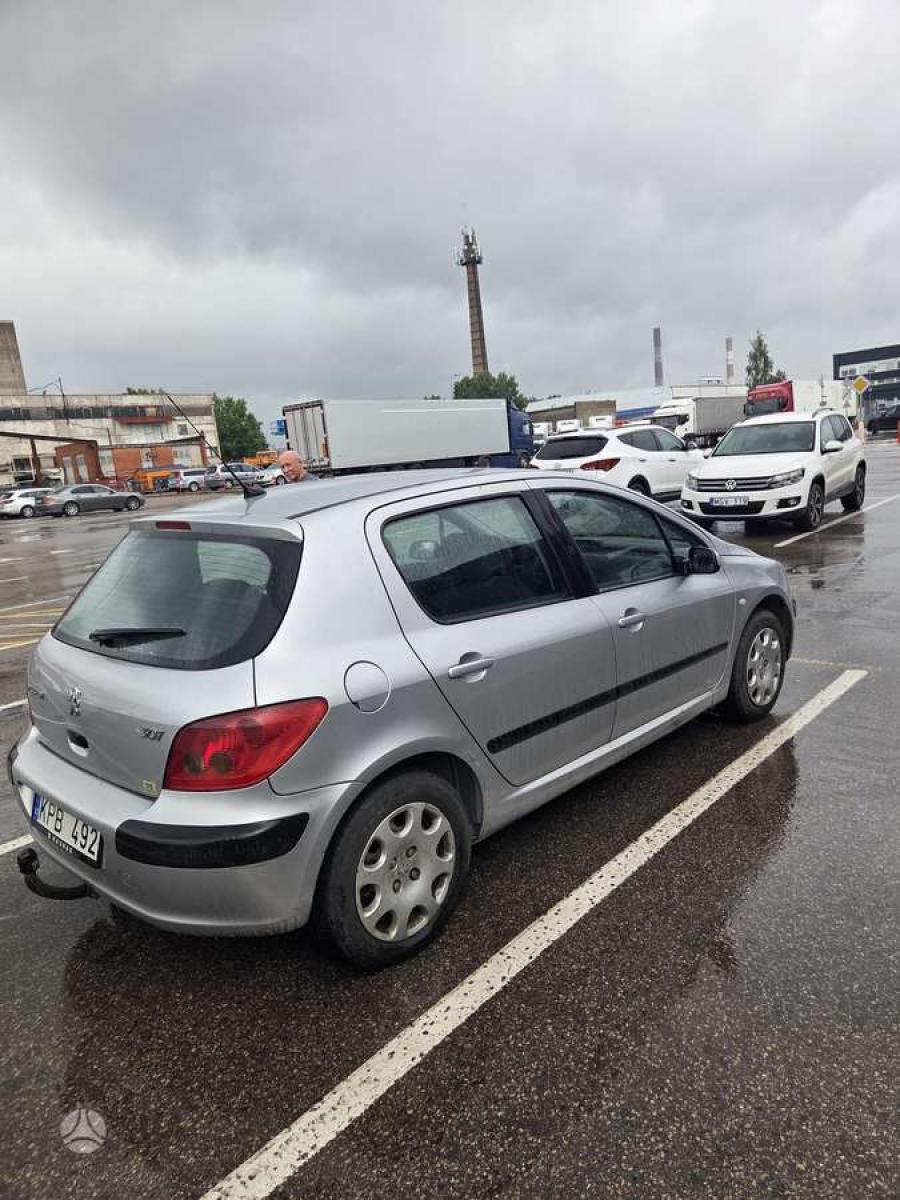 Pelēks Peugeot 307 2001 Kauņa, ar dzinēja tilpumu 1.59 L un nobraukumu 294 tūkst. km par 800 €, foto 3 vietnē AUTOMOTO.COM.LV