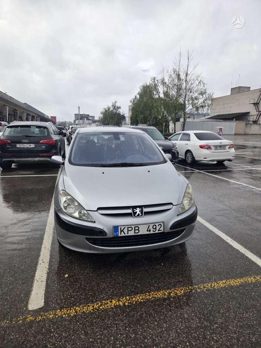 Pelēks Peugeot 307 2001 Kauņa, ar dzinēja tilpumu 1.59 L un nobraukumu 294 tūkst. km par 800 €, foto 4 vietnē AUTOMOTO.COM.LV
