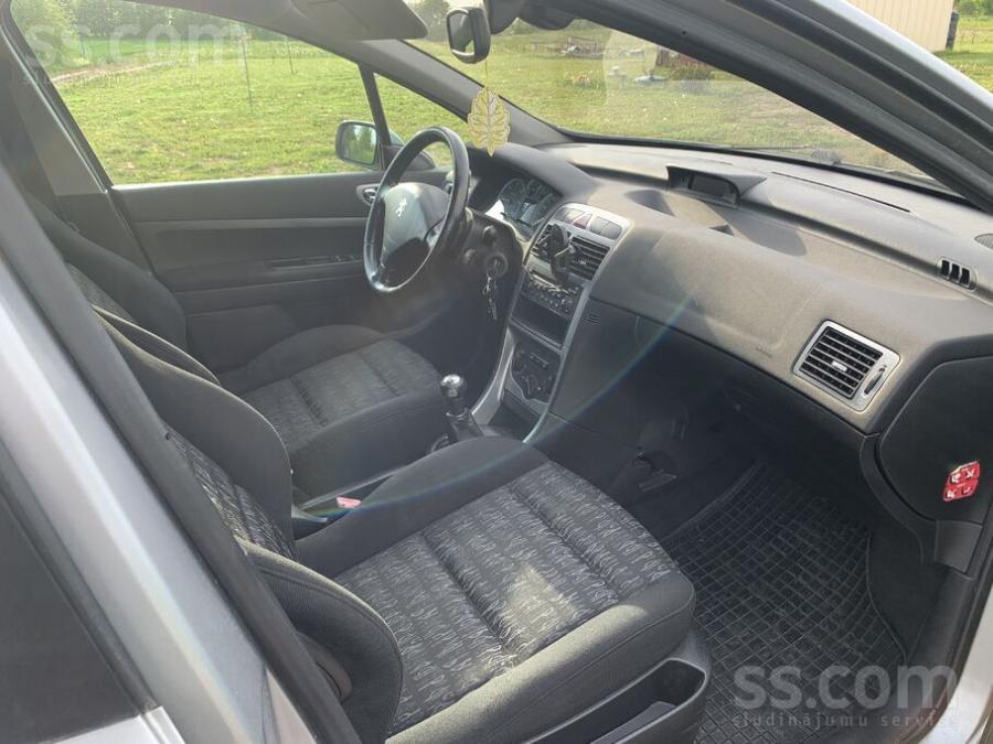Pelēks Peugeot 307 2004 Rīga, ar dzinēja tilpumu 2.00 L un nobraukumu 303 tūkst. km par 1400 €, foto 11 vietnē AUTOMOTO.COM.LV