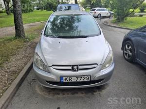Grey Peugeot 307 2005 in Riga, with an engine capacity of 2.00 L and mileage of 350 thousand km for 900 €, photo  on AUTOMOTO.COM.LV