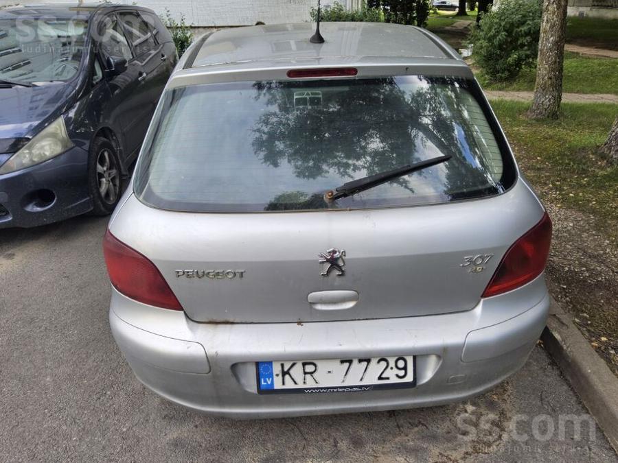 Grey Peugeot 307 2005 in Riga, with an engine capacity of 2.00 L and mileage of 350 thousand km for 900 €, photo 4 on AUTOMOTO.COM.LV