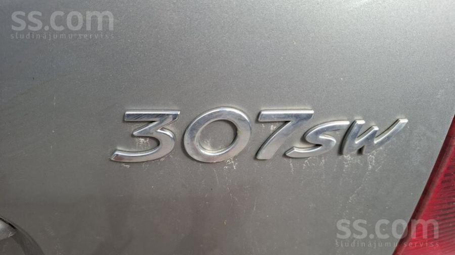 Серый Пежо 307 2002 в Даугавпилс, объемом двигателя 2.00 л и пробегом 268 тыс. км за 1150 €, фото 10 на AUTOMOTO.COM.LV