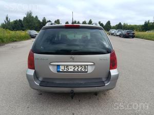 Grey Peugeot 307 2002 in Daugavpils, with an engine capacity of 2.00 L and mileage of 268 thousand km for 1050 €, photo 8 on AUTOMOTO.COM.LV