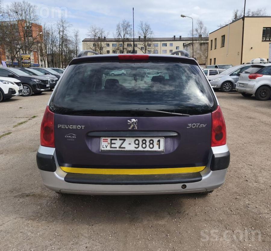 Серый Пежо 307 2003 в Елгава, объемом двигателя 1.60 л и пробегом 0 тыс. км за 1190 €, фото 7 на AUTOMOTO.COM.LV