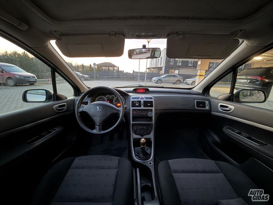 Pelēks Peugeot 307 2005 Viļņa, ar dzinēja tilpumu 1.60 L un nobraukumu 303 tūkst. km par 1500 €, foto 11 vietnē AUTOMOTO.COM.LV