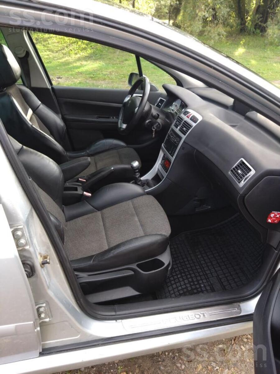 Grey Peugeot 307 2005 in Riga, with an engine capacity of 2.00 L and mileage of 328 thousand km for 790 €, photo 12 on AUTOMOTO.COM.LV