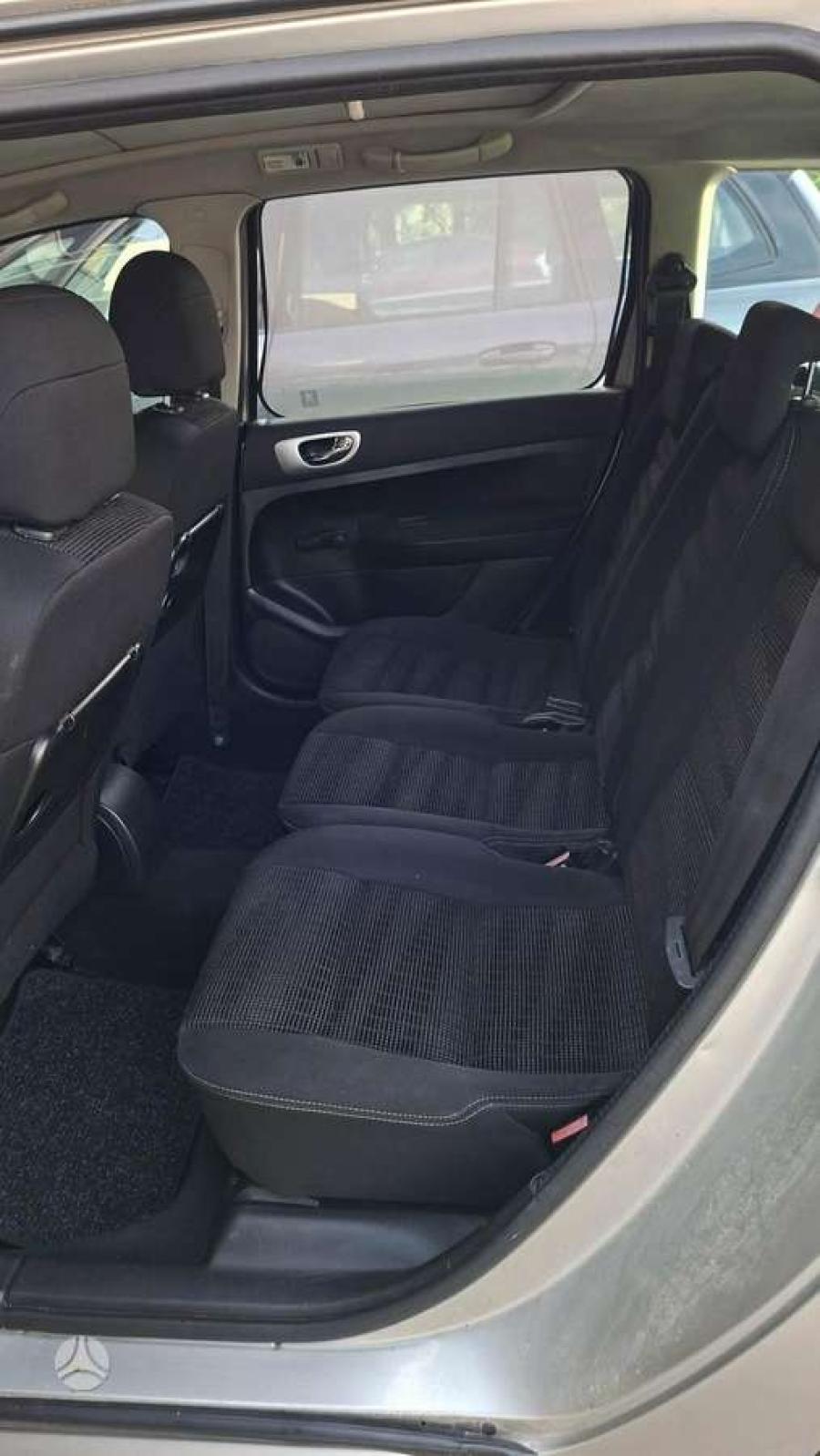 Grey Peugeot 307 2007 in Kaunas, with an engine capacity of 1.56 L and mileage of 378 thousand km for 1245 €, photo 13 on AUTOMOTO.COM.LV