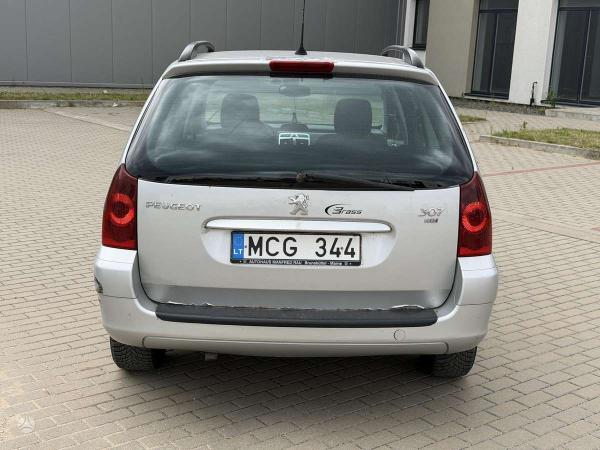 Pelēks Peugeot 307 2008 Viļņa, ar dzinēja tilpumu 2.00 L un nobraukumu 350 tūkst. km par 1200 €, foto 8 vietnē AUTOMOTO.COM.LV