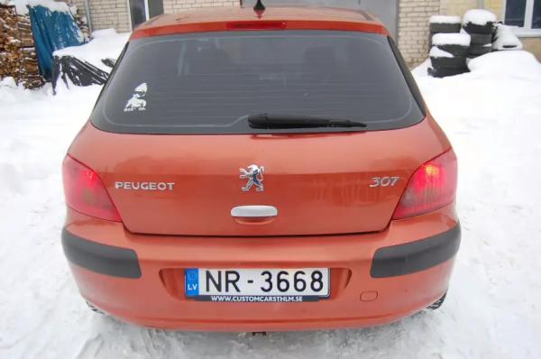 Oranžs Peugeot 307 2002 Jēkabpils, ar dzinēja tilpumu 1.60 L un nobraukumu 300 tūkst. km par 1300 €, foto 7 vietnē AUTOMOTO.COM.LV