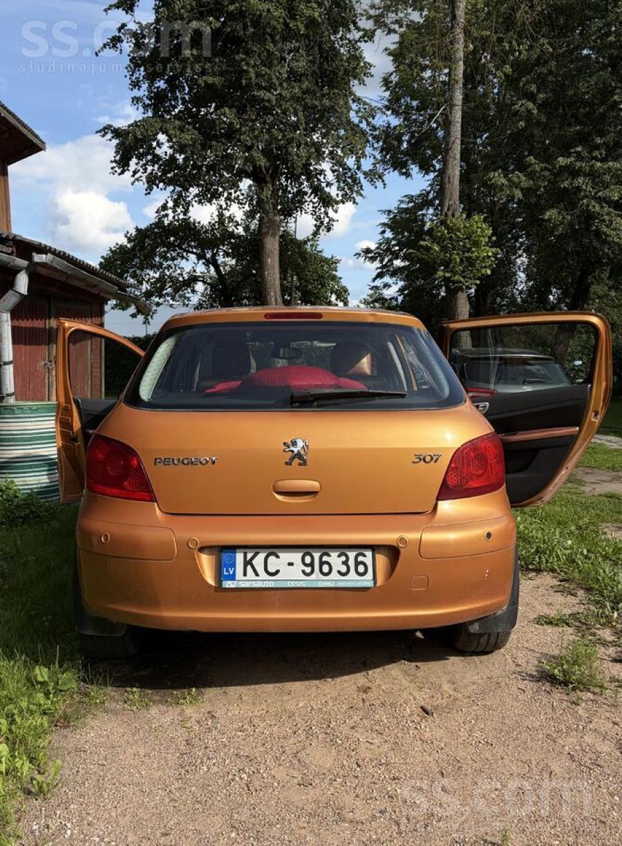 Oranžs Peugeot 307 2006 Cēsis, ar dzinēja tilpumu 1.60 L un nobraukumu 122 tūkst. km par 1000 €, foto 4 vietnē AUTOMOTO.COM.LV