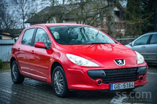 Red Peugeot 307 2006 in Riga, with an engine capacity of 1.60 L and mileage of 0 thousand km for 490 €, photo 3 on AUTOMOTO.COM.LV