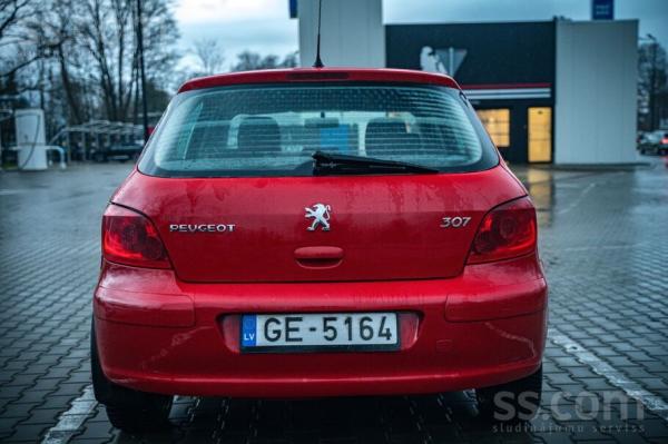 Red Peugeot 307 2006 in Riga, with an engine capacity of 1.60 L and mileage of 0 thousand km for 490 €, photo 5 on AUTOMOTO.COM.LV