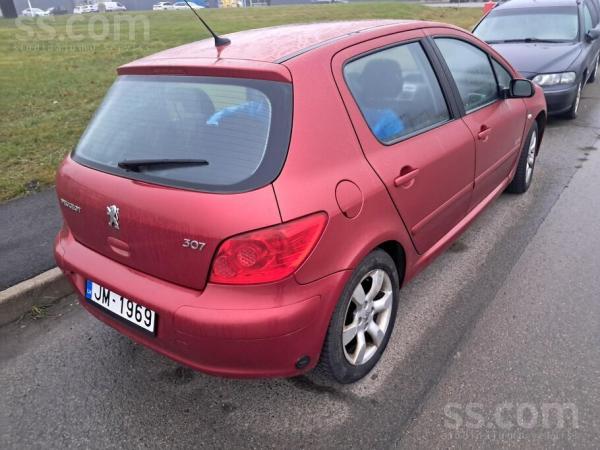 Sarkans Peugeot 307 2007 Rīga, ar dzinēja tilpumu 1.60 L un nobraukumu 151 tūkst. km par 1350 €, foto 3 vietnē AUTOMOTO.COM.LV