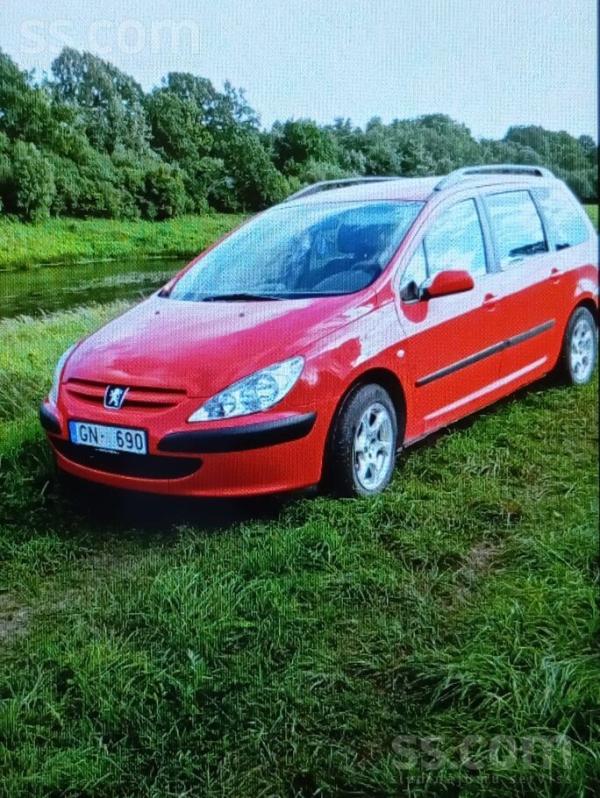 Red Peugeot 307 2002 in Kuldiga, with an engine capacity of 2.00 L and mileage of 357 thousand km for 650 €, photo 1 on AUTOMOTO.COM.LV