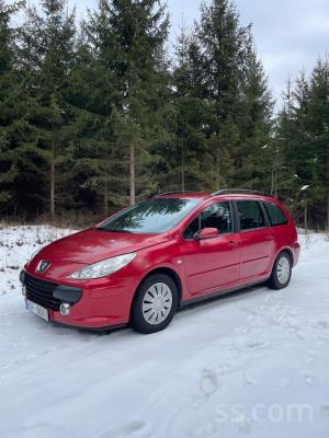 Red Peugeot 307 2006 in Preili, with an engine capacity of 1.60 L and mileage of 383 thousand km for 1245 €, photo 1 on AUTOMOTO.COM.LV