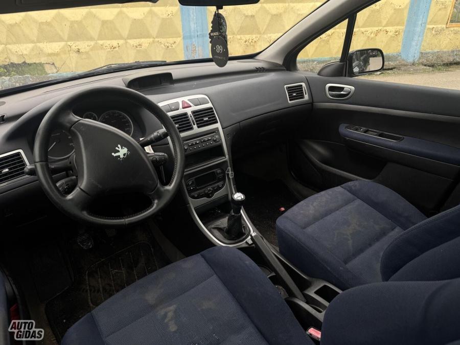 Peugeot 307 2003 in Kaunas, with an engine capacity of 1.60 L and mileage of 250 thousand km for 690 €, photo 5 on AUTOMOTO.COM.LV