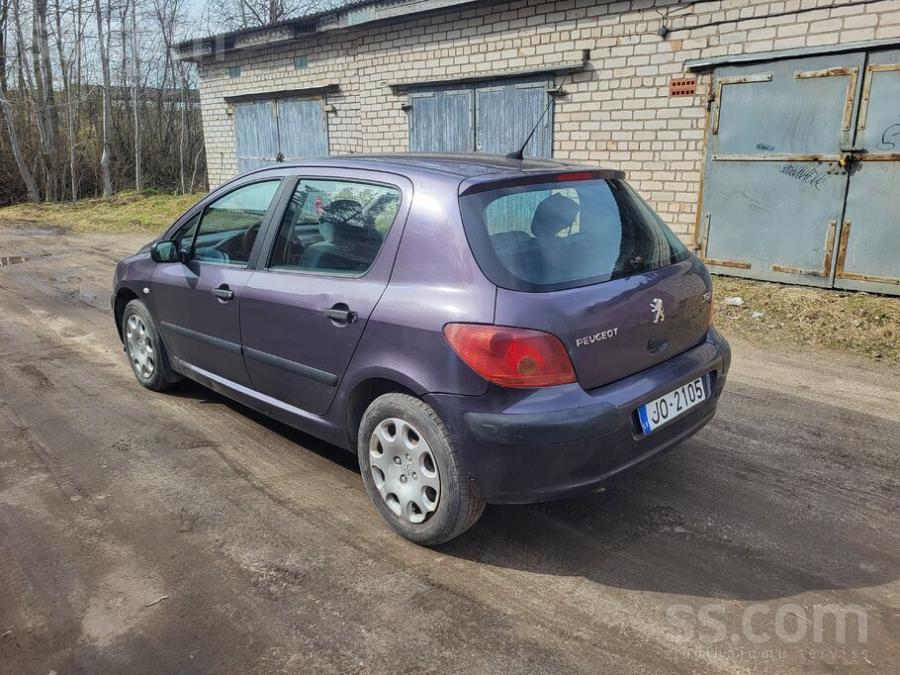 Violets Peugeot 307 2001 Balvi, ar dzinēja tilpumu 1.60 L un nobraukumu 265 tūkst. km par 950 €, foto 4 vietnē AUTOMOTO.COM.LV