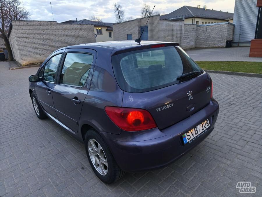 Violet Peugeot 307 2001 in Taurage, with an engine capacity of 2.00 L and mileage of 233 thousand km for 1350 €, photo 4 on AUTOMOTO.COM.LV