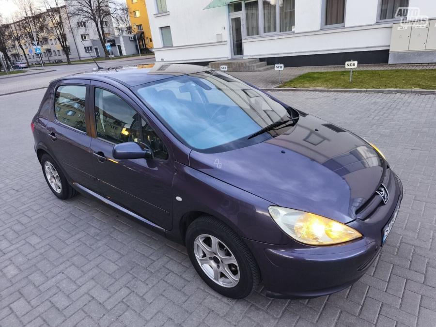 Violet Peugeot 307 2001 in Taurage, with an engine capacity of 2.00 L and mileage of 233 thousand km for 1350 €, photo 11 on AUTOMOTO.COM.LV